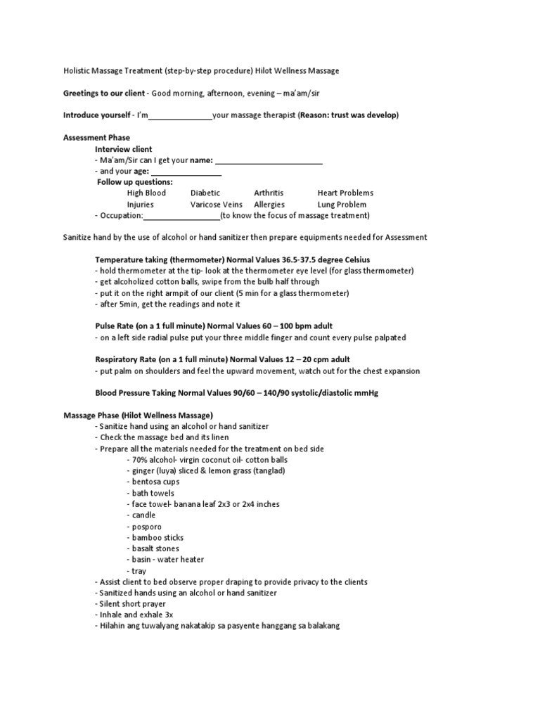 Hilot Wellness Massage Reviewer PDF | PDF | Pulse | Blood Pressure