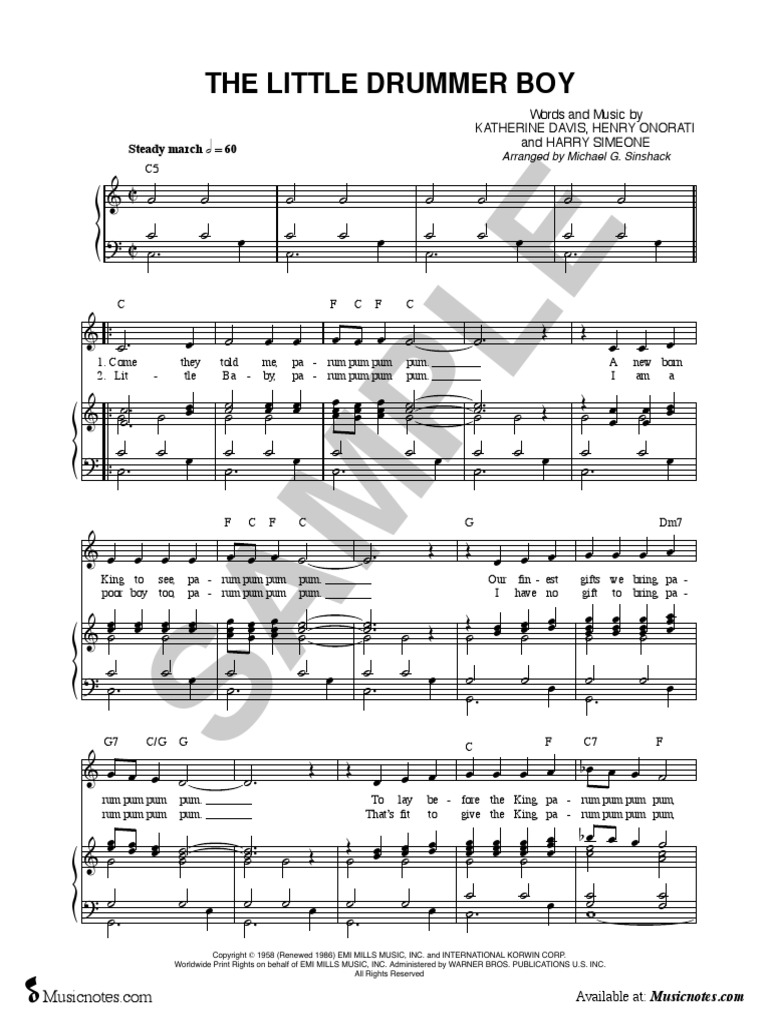 Little Drummer Boy | PDF