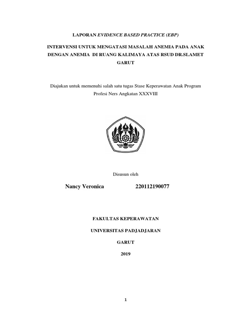 Ebp Jurnal Anemia | PDF