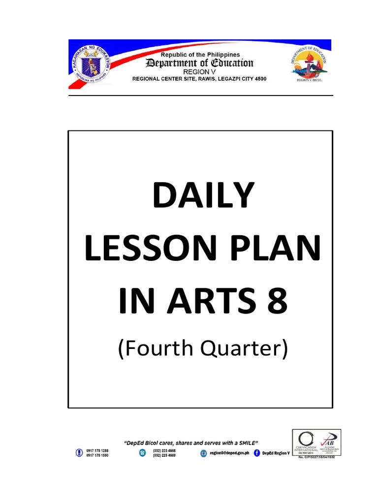 Grade 8 - Arts (Fourth Quarter) | Puppets | Lesson Plan