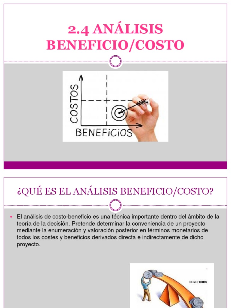 Análisis Costo/beneficio - Economía | PDF | Beneficio (economía ...