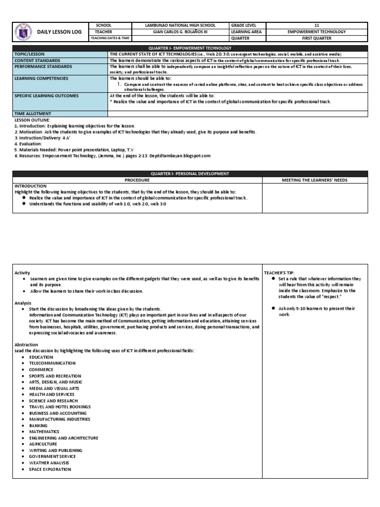 Current State of ICT Technologies | PDF | Educational Technology | Web 2.0