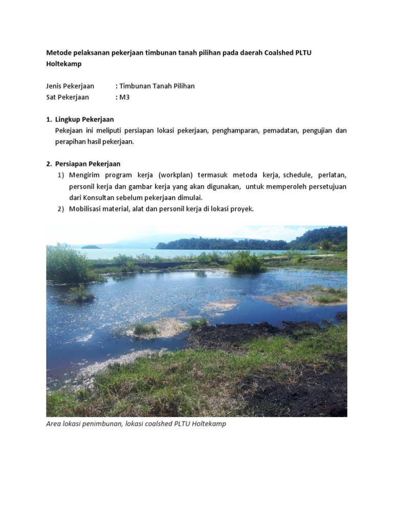 Metode Pelaksanaan Timbunan | PDF