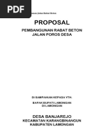 Proposal Perbaikan Jalan RT 08 RW 10 | PDF