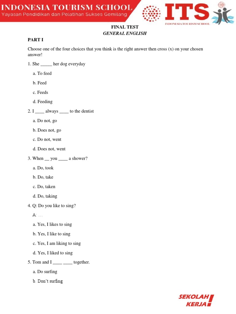 General English Test | PDF