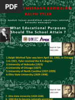 Ralph Tyler Model | PDF | Curriculum | Learning