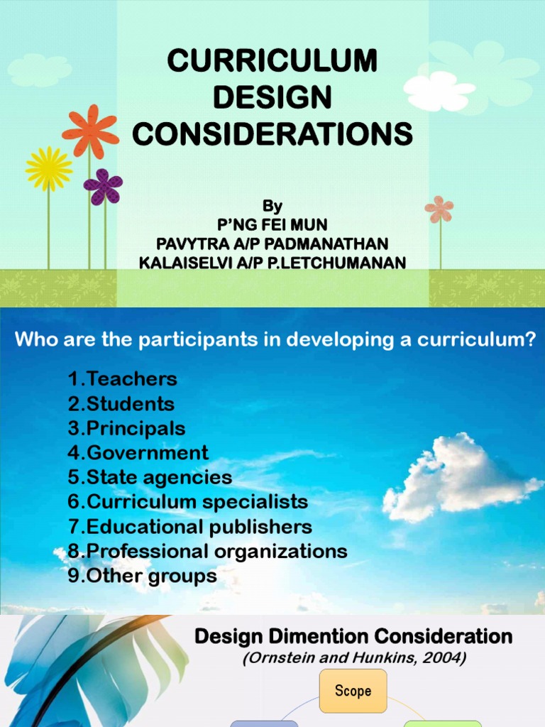 Curriculum Design Considerations (1) M3 | PDF | Curriculum | Inquiry