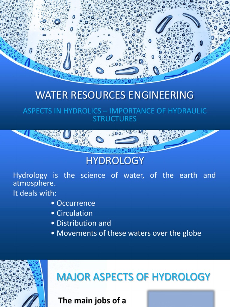 Aspects in Hydrolics - Importance of Hydraulic Structures | PDF ...