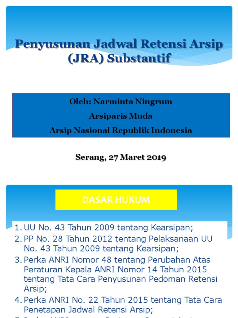 Jra Substantif Kota Serang | PDF