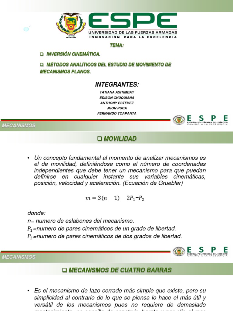 Grupo 2 - Inversión Cinemática | PDF | Cinemática | Aceleración