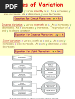 Worksheet On Joint and Combined Variation | PDF | Mechanics | Quantity