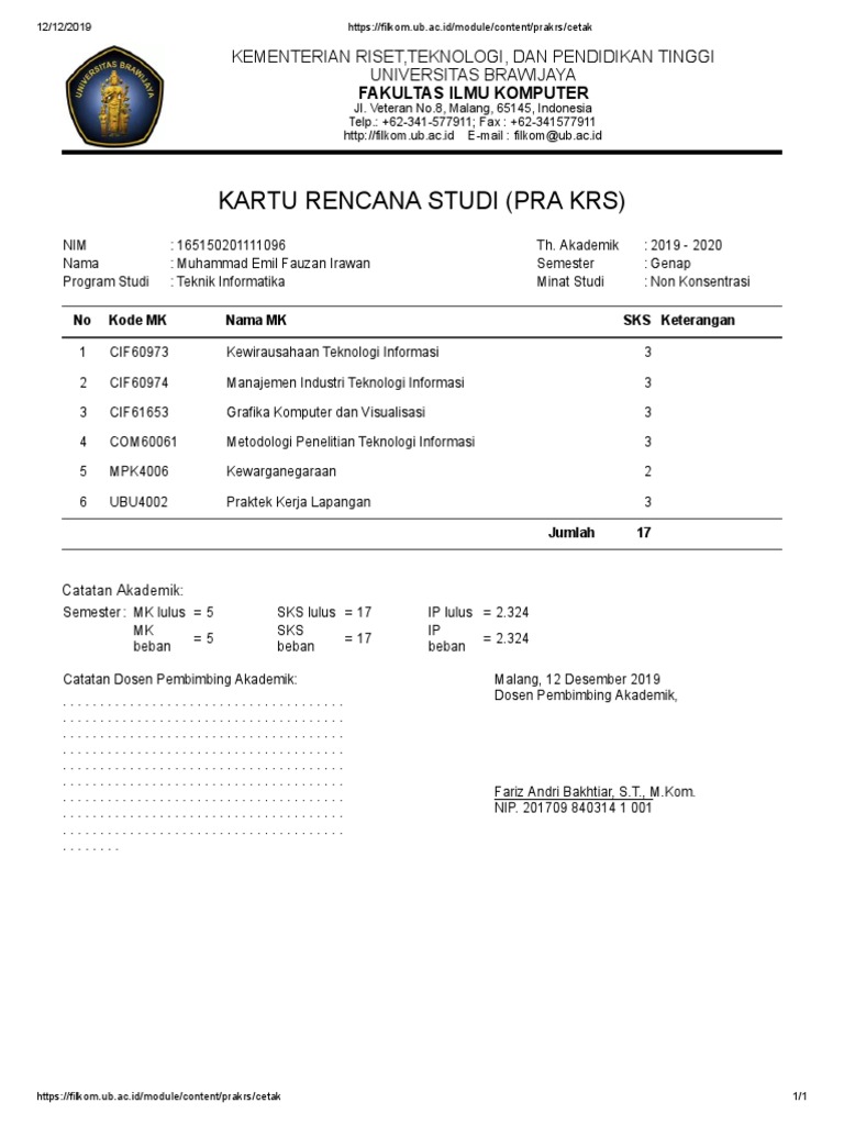Cetak Pra Krs SMT 8 | PDF