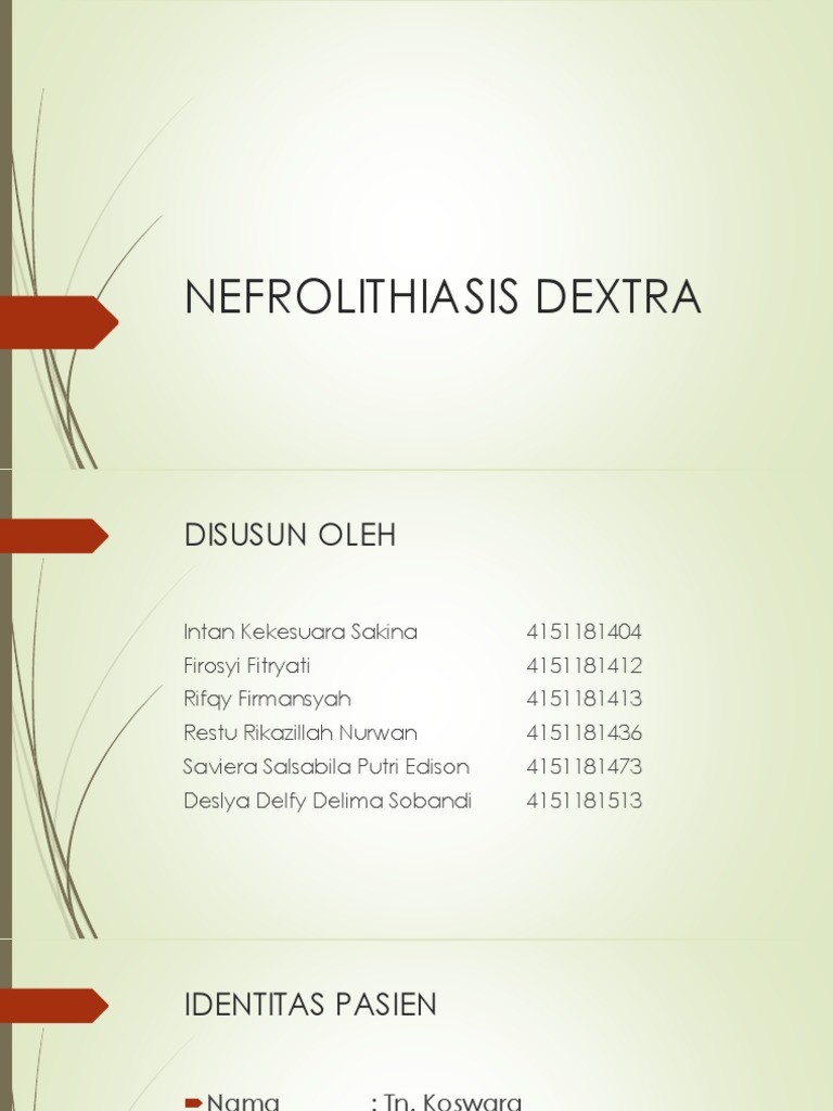 Nefrolithiasis Dextra | PDF