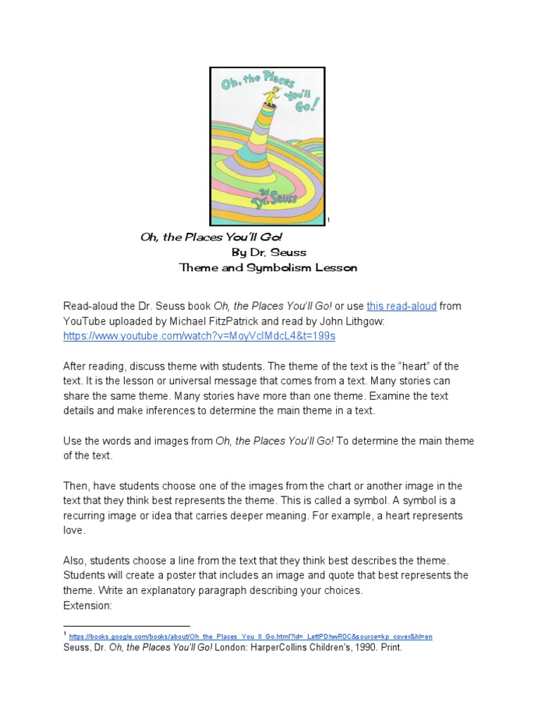 Analyzing Themes in Dr. Seuss' Book | PDF | Writing