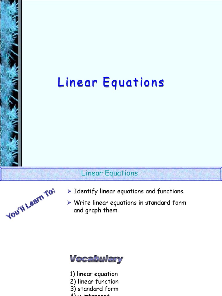 Linear Equations | PDF | Pressure | Underwater Diving