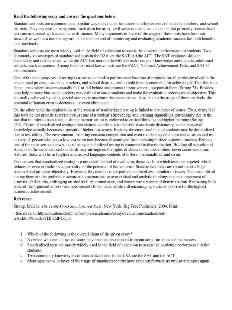 Reading and Writ | PDF | Standardized Tests | Video Games