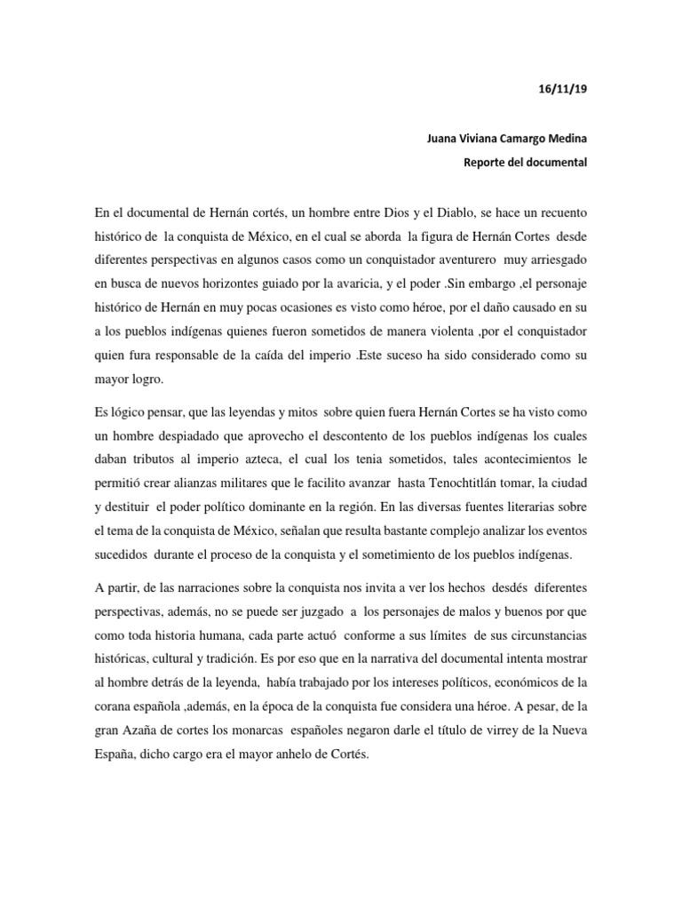 Hernan Cortes, Entre Dios y Diablo | PDF | Hernán Cortés | México