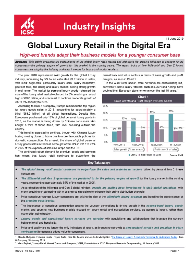 Global Luxury Retail in The Digital Era | PDF | Luxury Goods | Retail
