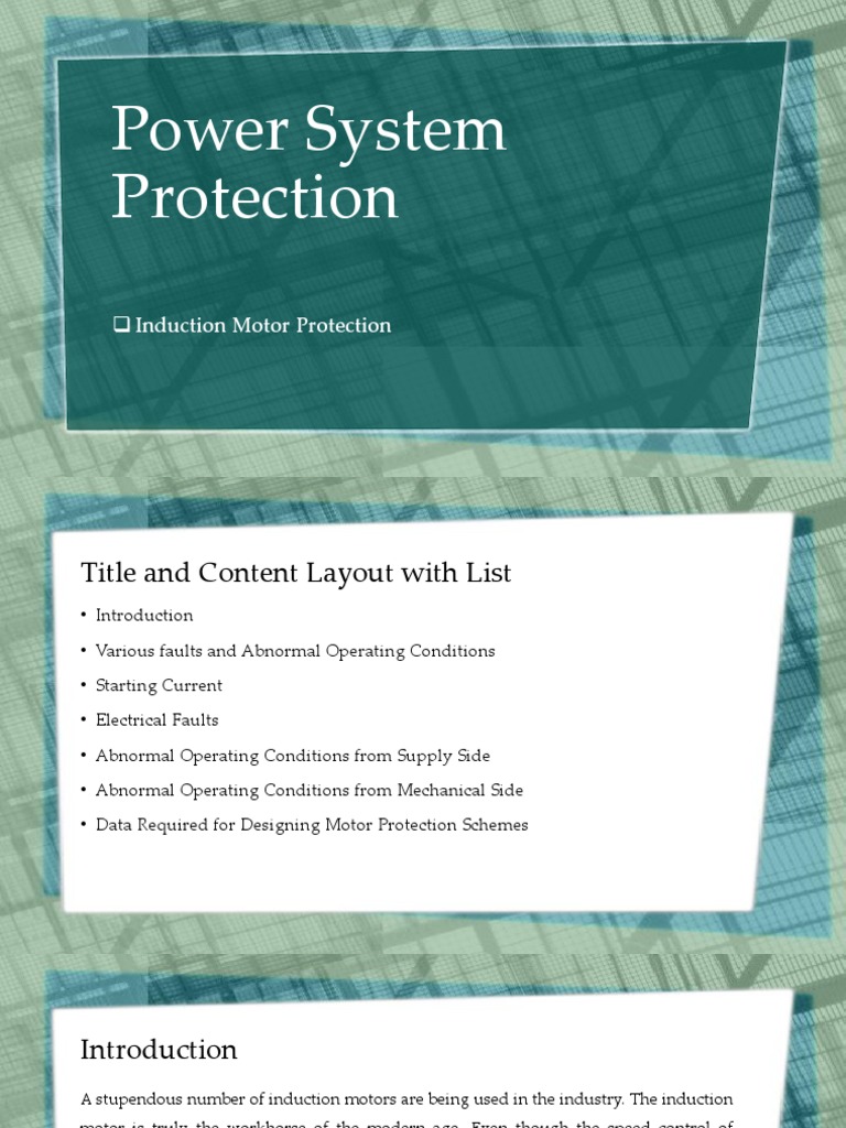 Power System Protection | PDF | Electric Motor | Relay