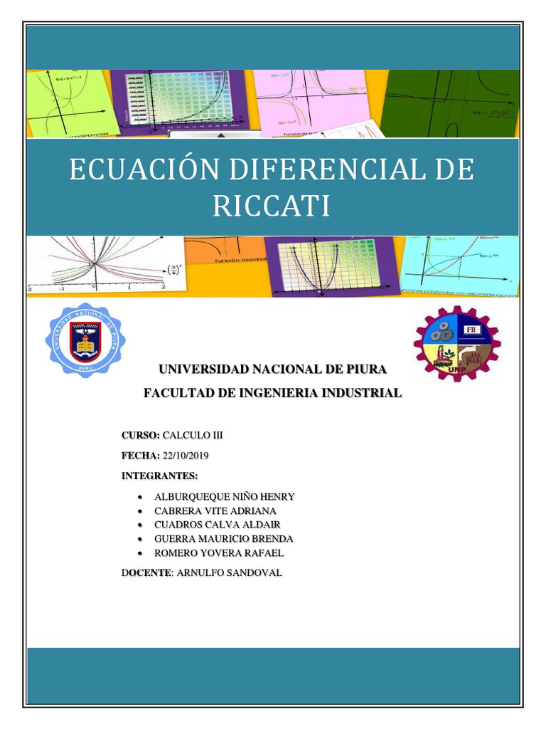 Ecuacion Diferencial de Riccati | PDF | Ecuaciones diferenciales ...