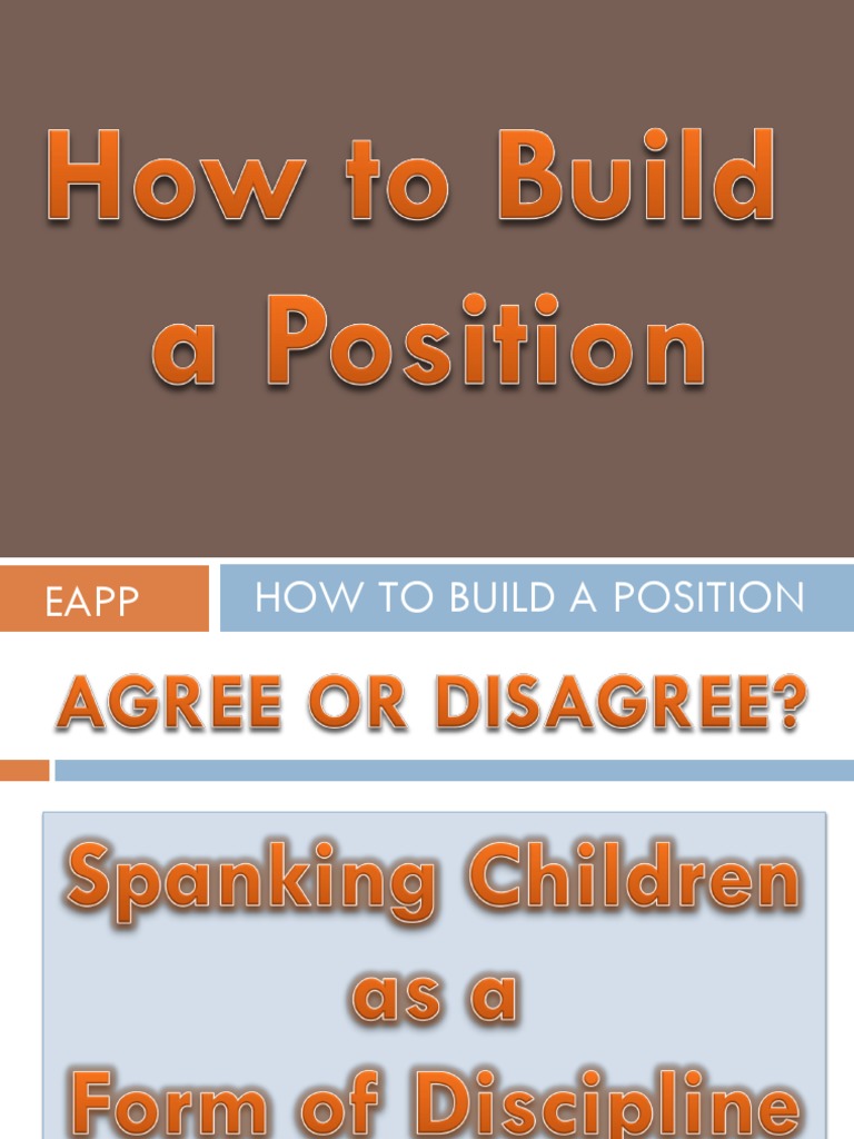 Building a Persuasive Position Paper | PDF | Evidence | Argument