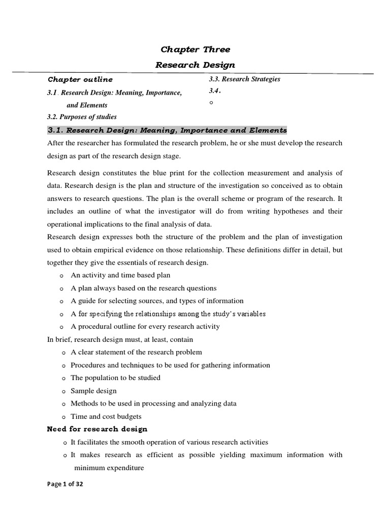 BRM-Chapter 3 | PDF | Experiment | Survey Methodology