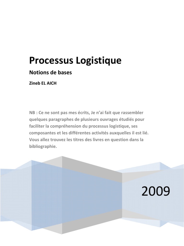 Processus Logistique | PDF