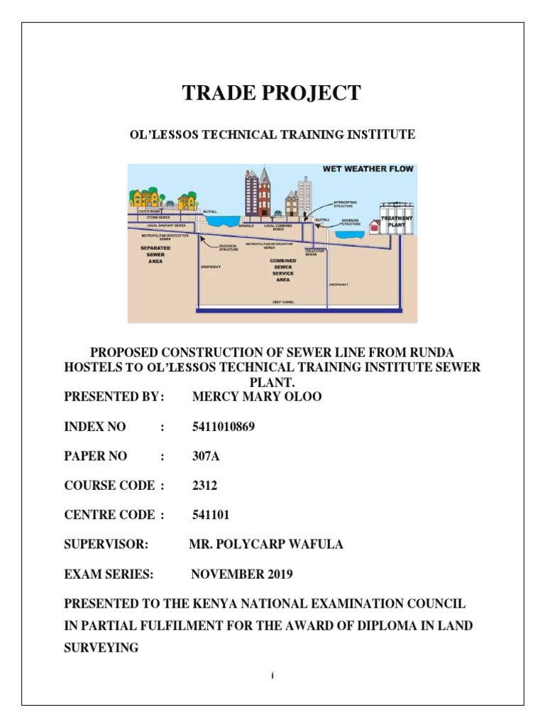 TRADE PROJECT MERCY MARY COMPLETE (Repaired) 1233 | PDF | Surveying ...