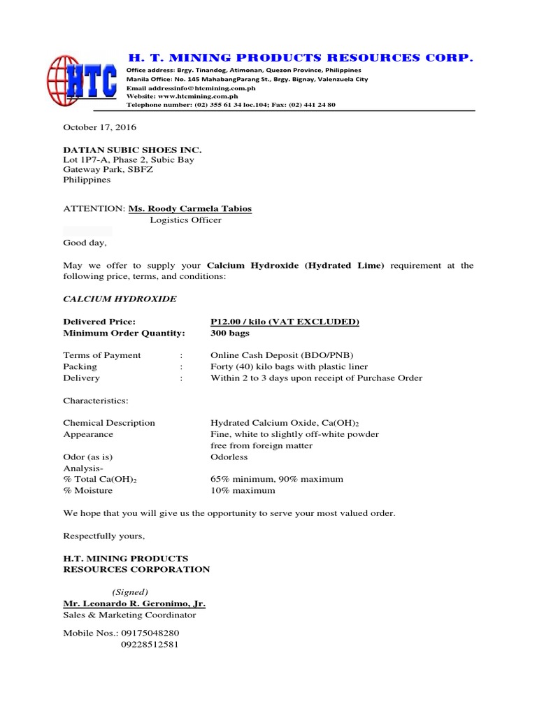 Datian Subic Shoes Inc | PDF