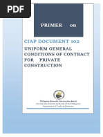 Ciap Document 102: Uniform General Conditions of Contract For Private ...