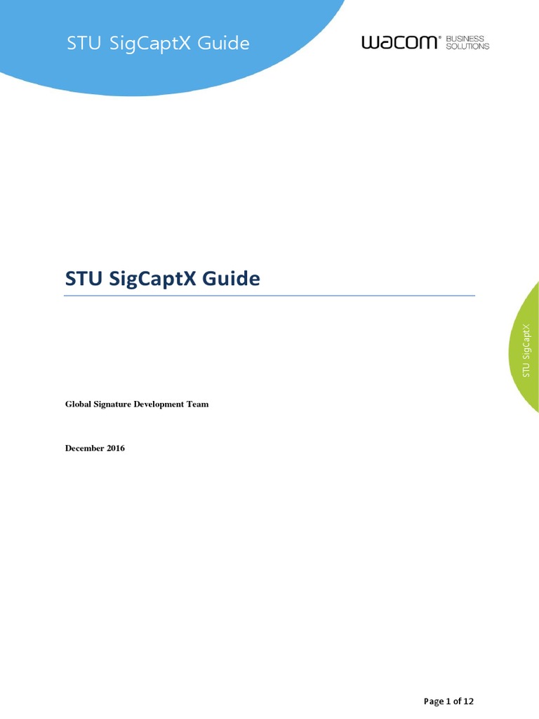 STU SigCaptX Guide PDF | PDF | Java Script | Internet Explorer