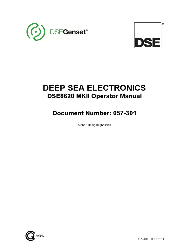 DSE8620 MKII Operator Manual PDF | PDF | Exhaust Gas | Gsm