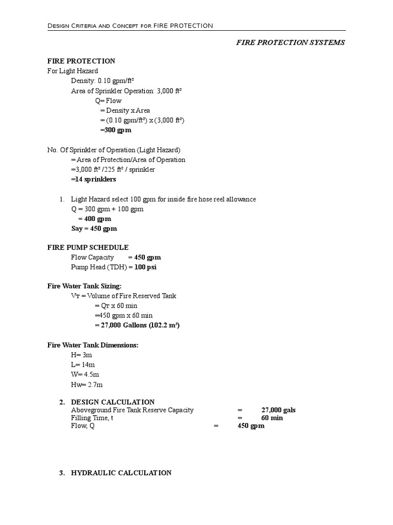 Residential Fire Sprinkler Calculation | PDF | Gallon | Fire Sprinkler ...