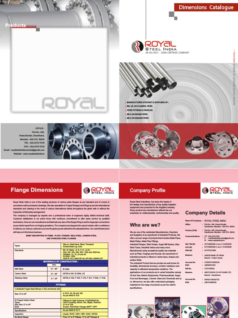 Royal Steel Catalouge PDF | PDF | Pipe (Fluid Conveyance) | Building ...