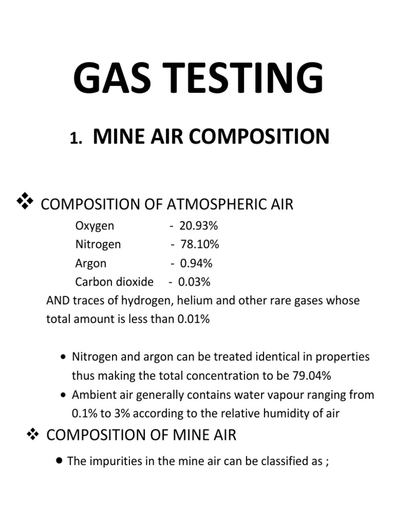 GAS TESTING by N.C. KARMAKAR | PDF | Atmosphere Of Earth | Methane