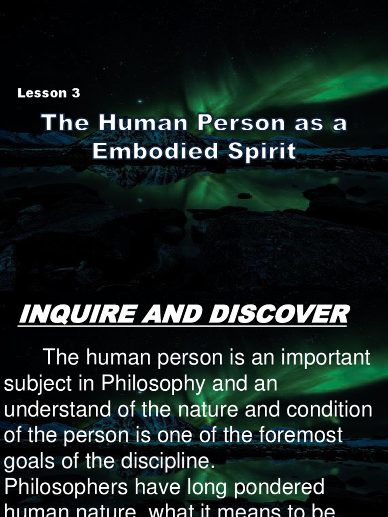 Understanding the Embodied Spirit | PDF | Human | Experience