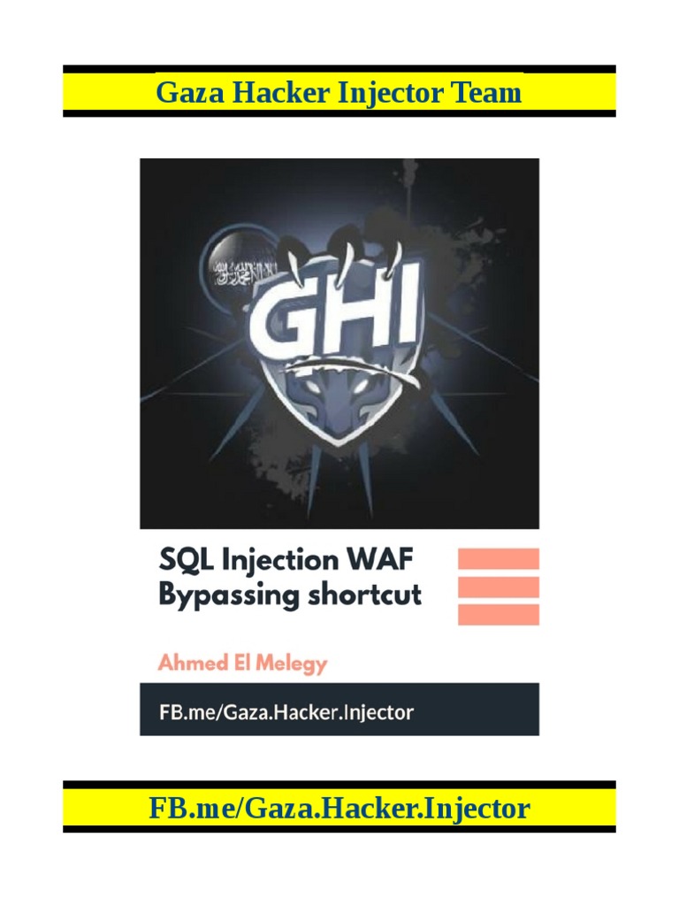 SQL Injection WAF Bypassing Shortcut | PDF | Data Management Software ...