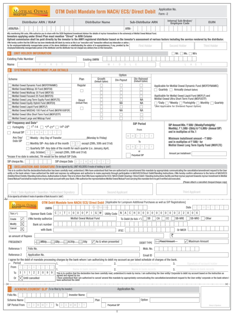 1771327083NACH OTM Form 31 12 2019 | PDF | Cheque | Debit Card