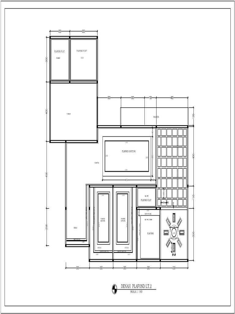 Denah Plafond-Lt 2 PDF | PDF