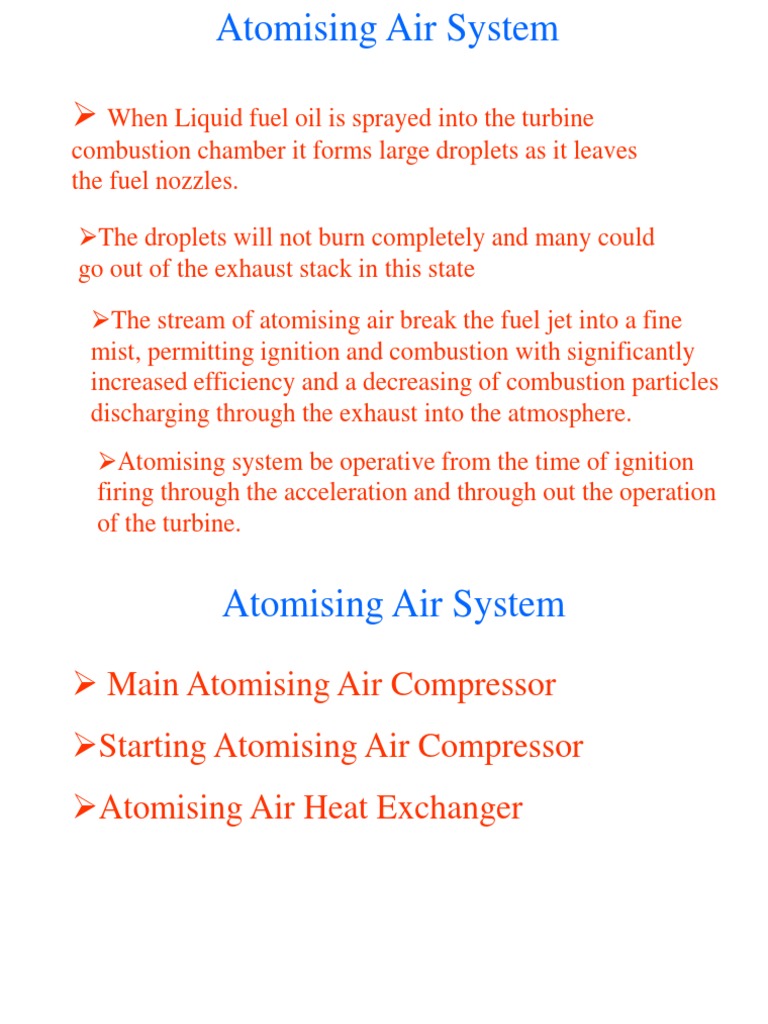 Atomizing Air System for Gas Turbines | PDF