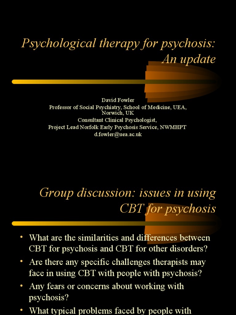 CBT For Psychosis Manual 03 | PDF | Cognitive Behavioral Therapy ...