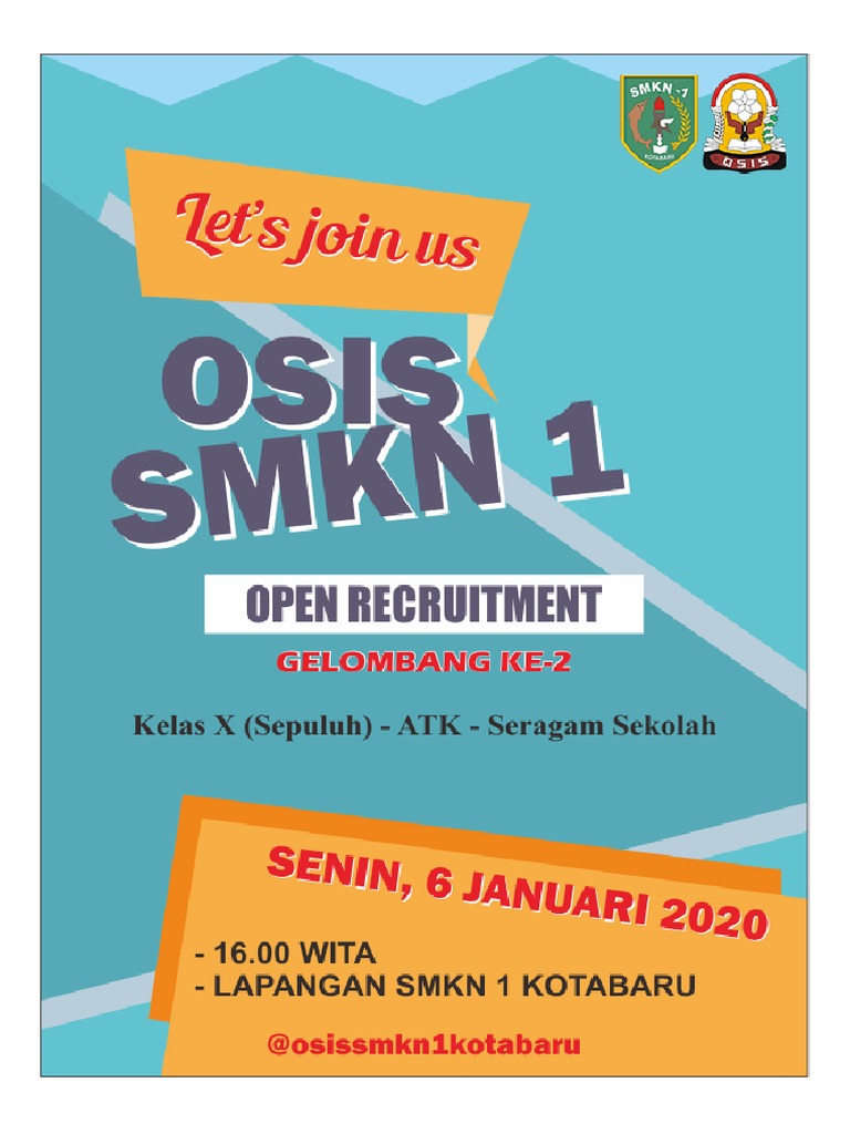 Open Recruitment Osis | PDF