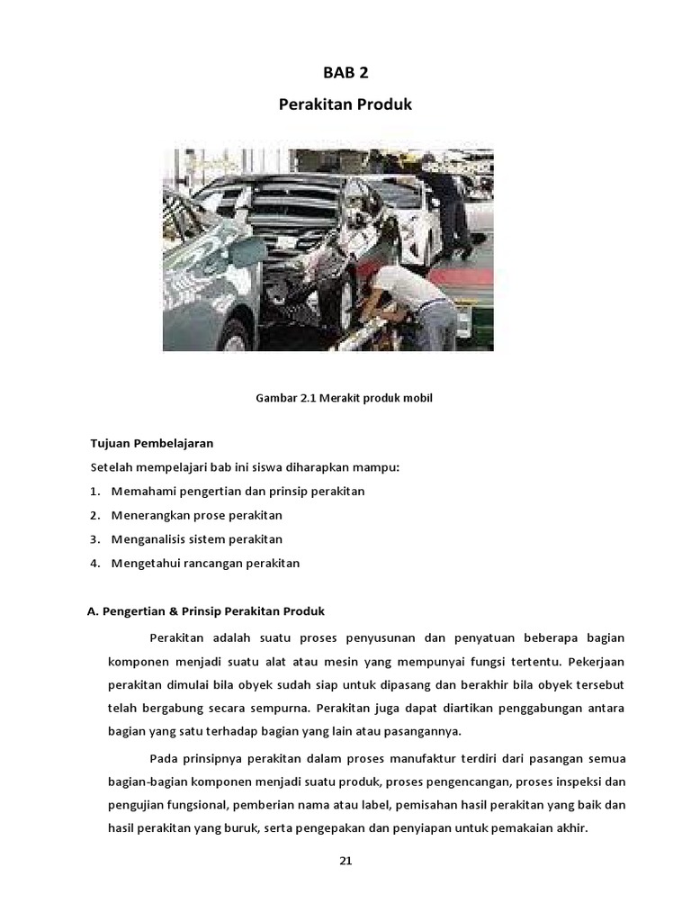 BAB 2 Perakitan Produk | PDF