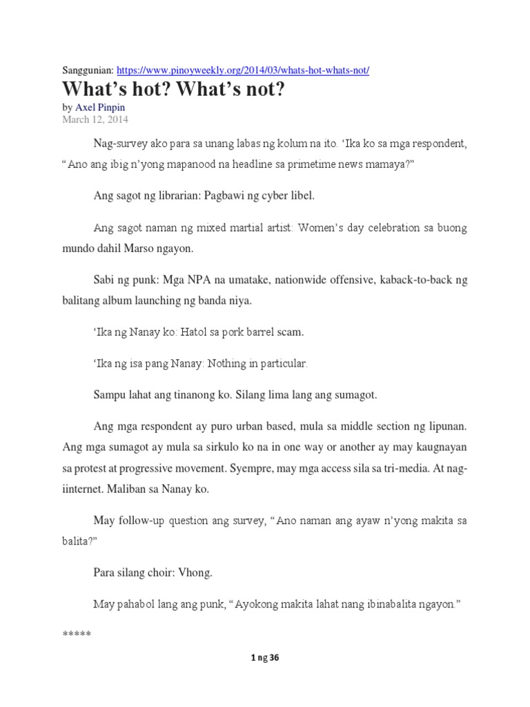 Kumpisal - Axel Pinpin (2014) PDF | PDF