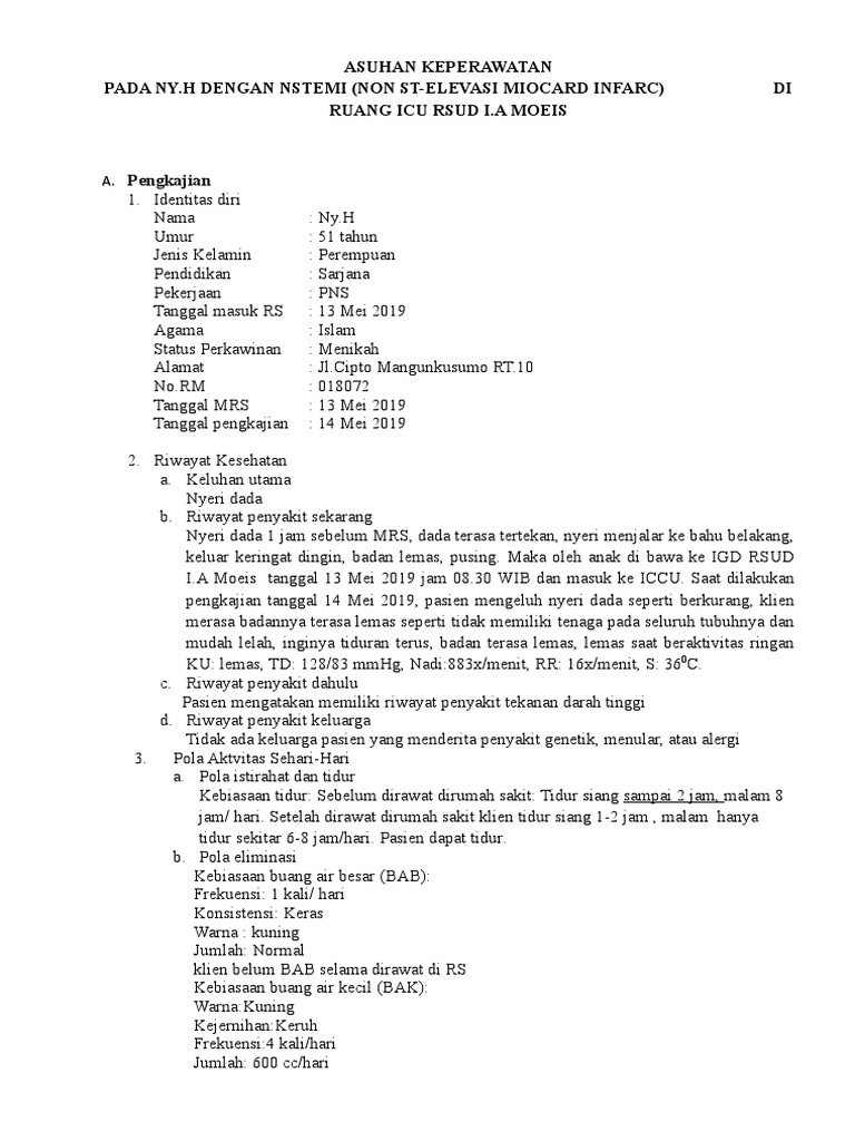 Askep Nstemi | PDF