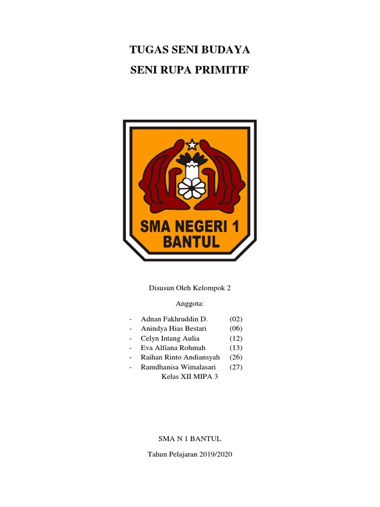 Tugas Seni Budaya Seni Rupa Primitif | PDF