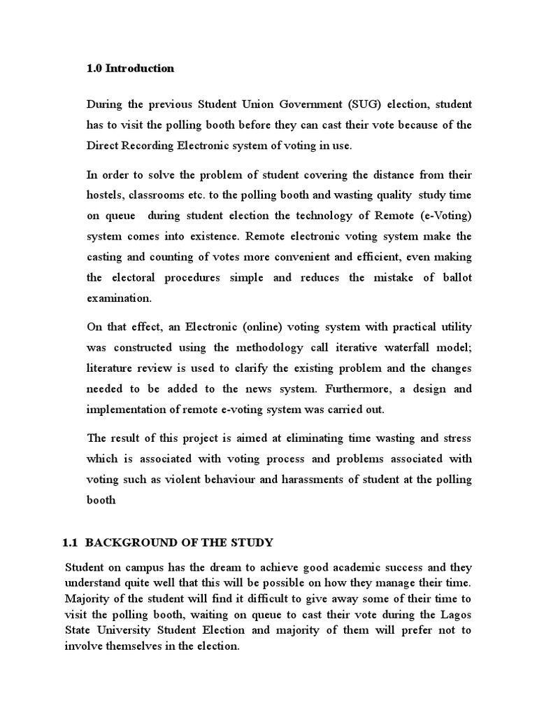 Design and Implementation of Mobile Voting System in Student Union ...