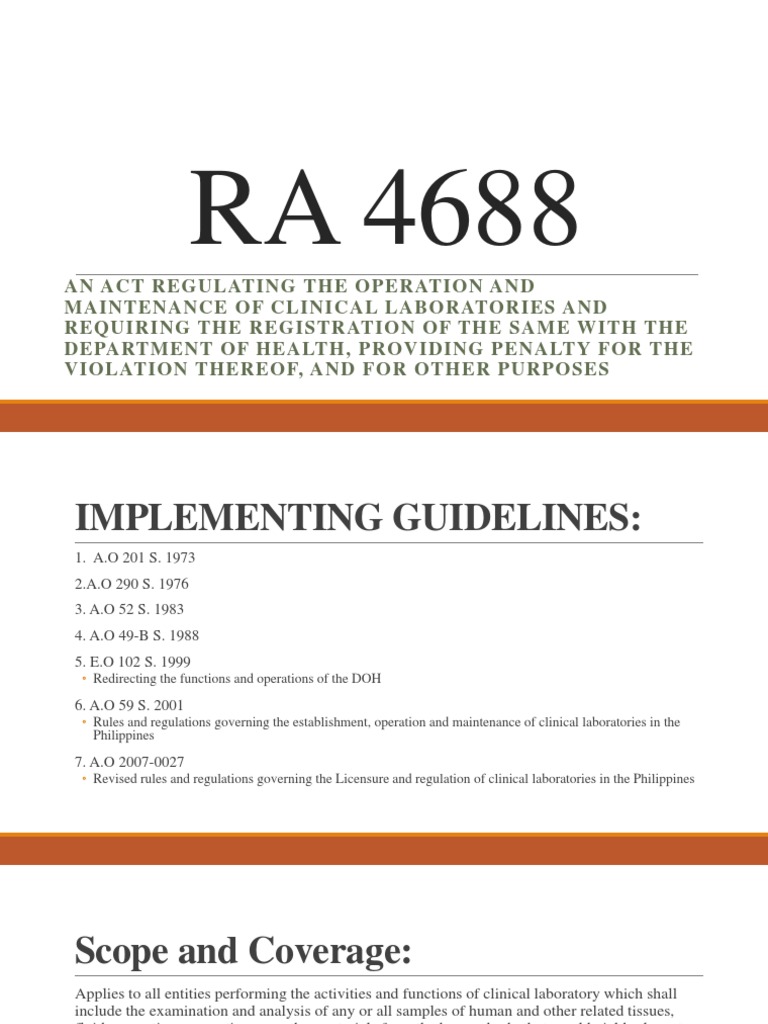 Ra 4688 | PDF | Pathology | Medical Laboratory