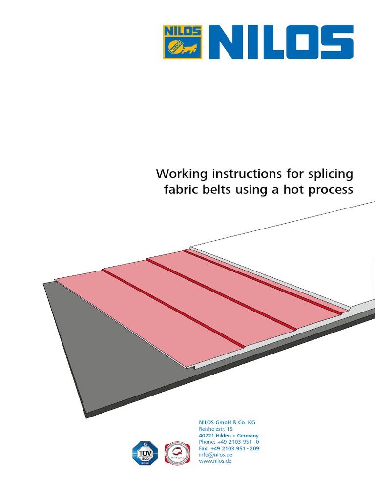 Hot Process Fabric Belt Splicing Instructions | PDF | Belt (Mechanical ...
