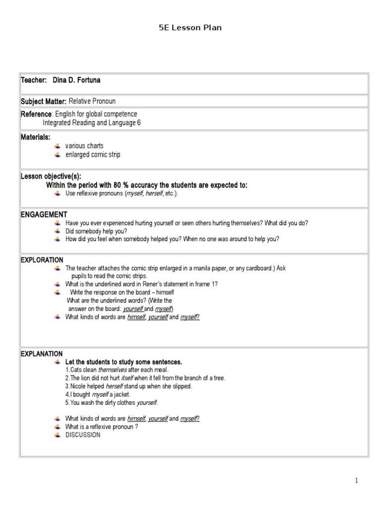 Relative Pronoun | PDF | Lesson Plan | Pronoun